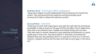 Aguai Solutions Corporate Overview | PPT