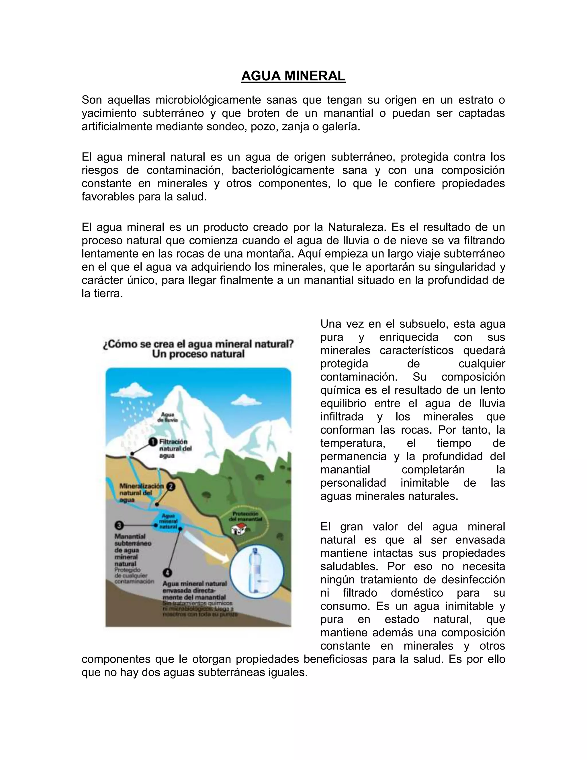 Agua mineral | DOCX