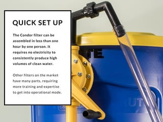 Introducing The Agua Munda Condor Filter. Explore our innovative ...