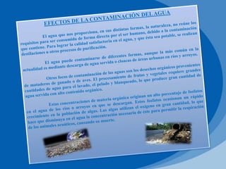 Contaminación del Agua y del Aire | PPTX