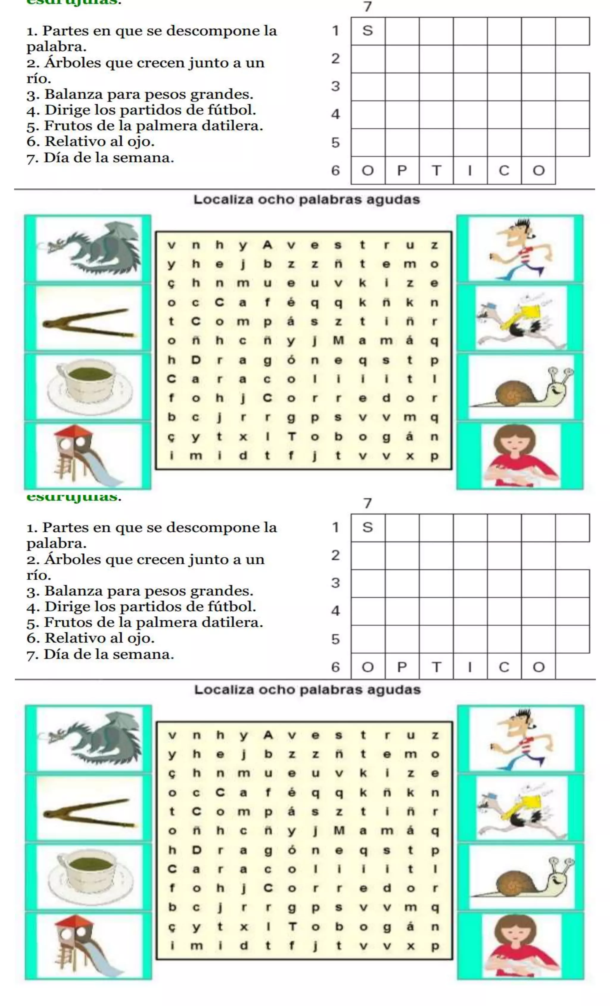 Crucigrama y sopa de letras | PDF