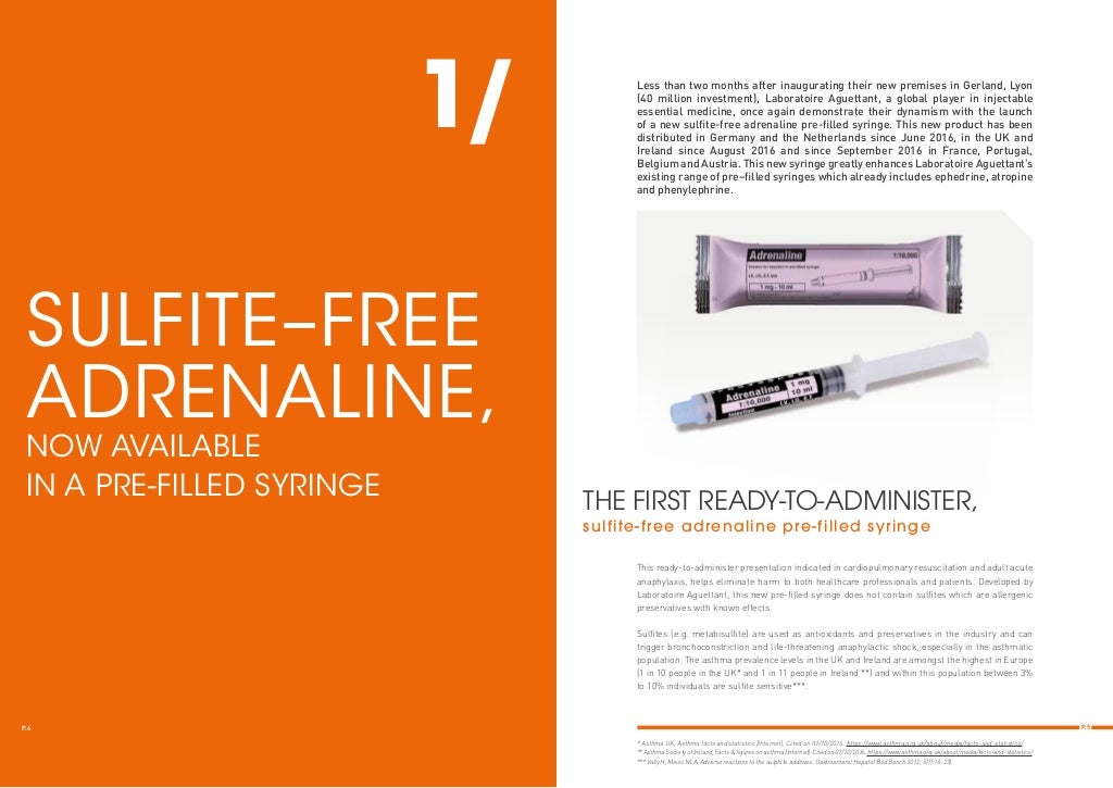 Aguettant launches the first Sulfite Free EPINEPHRINE plastic Pre-Fil…