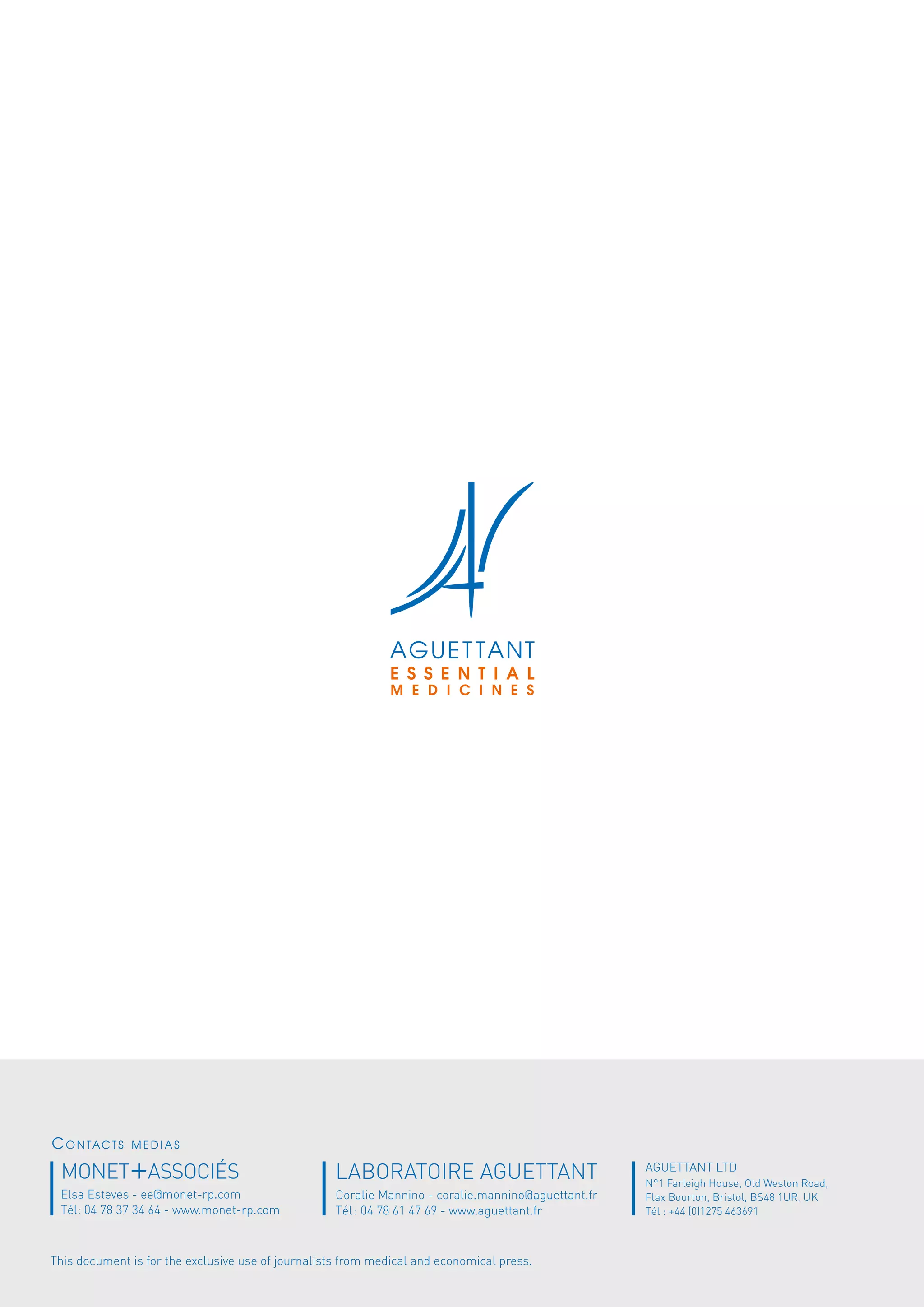 Aguettant launches the first Sulfite Free EPINEPHRINE plastic Pre ...