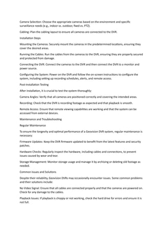 A Guide About Geovision CCTV DVR| esentia post | DOCX