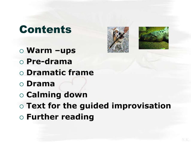 A Guided Improvisation, lesson plan DIVADELNÉ TECHNIKY.ppt