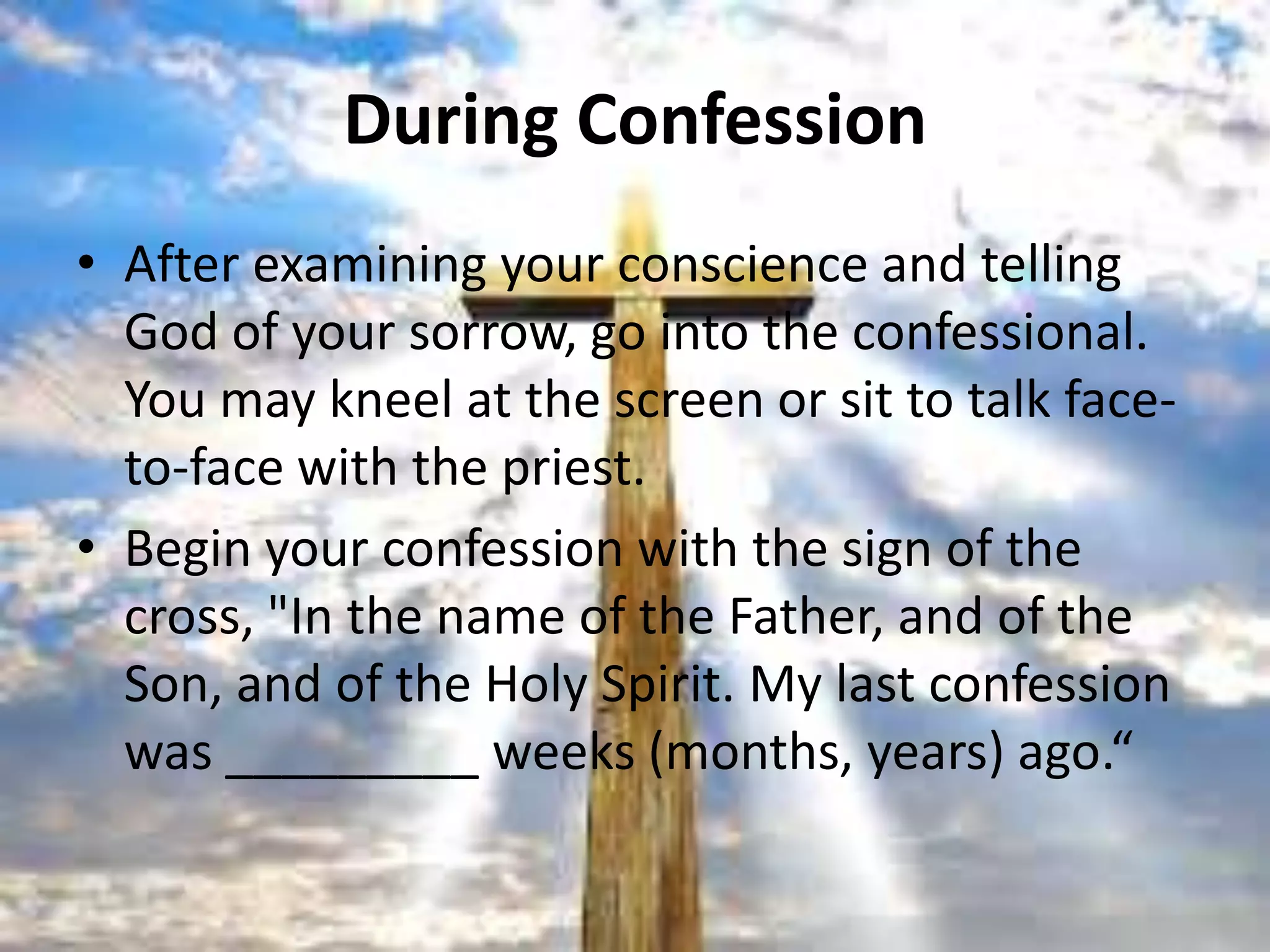A guide for confession | PPTX