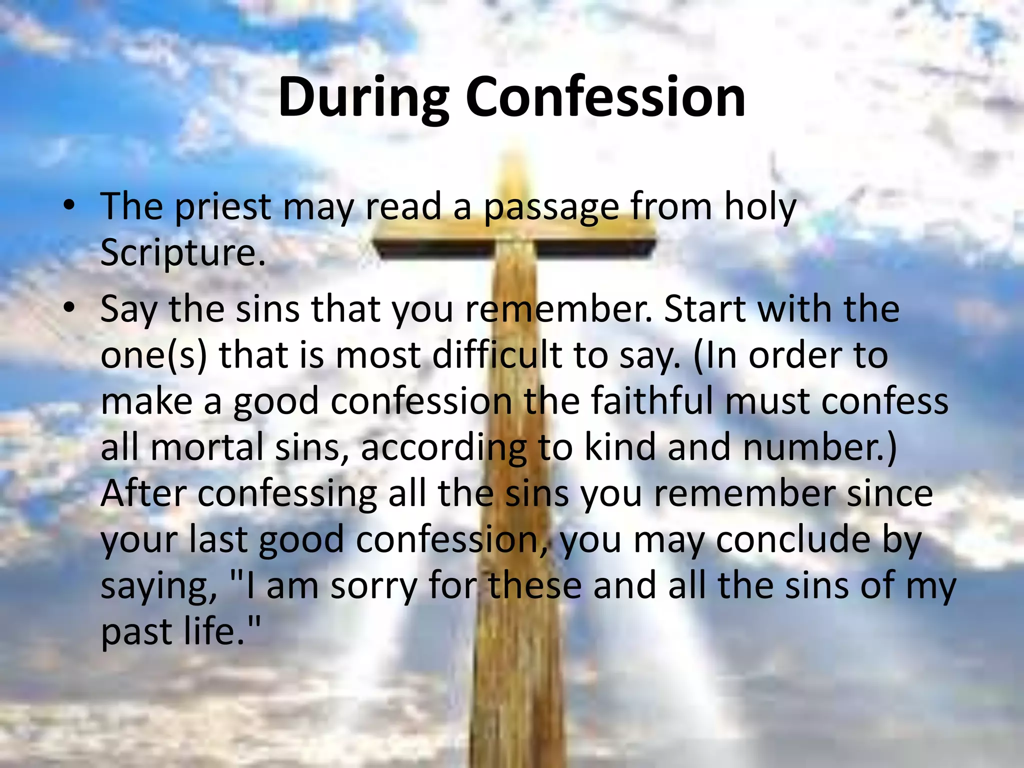A guide for confession | PPTX