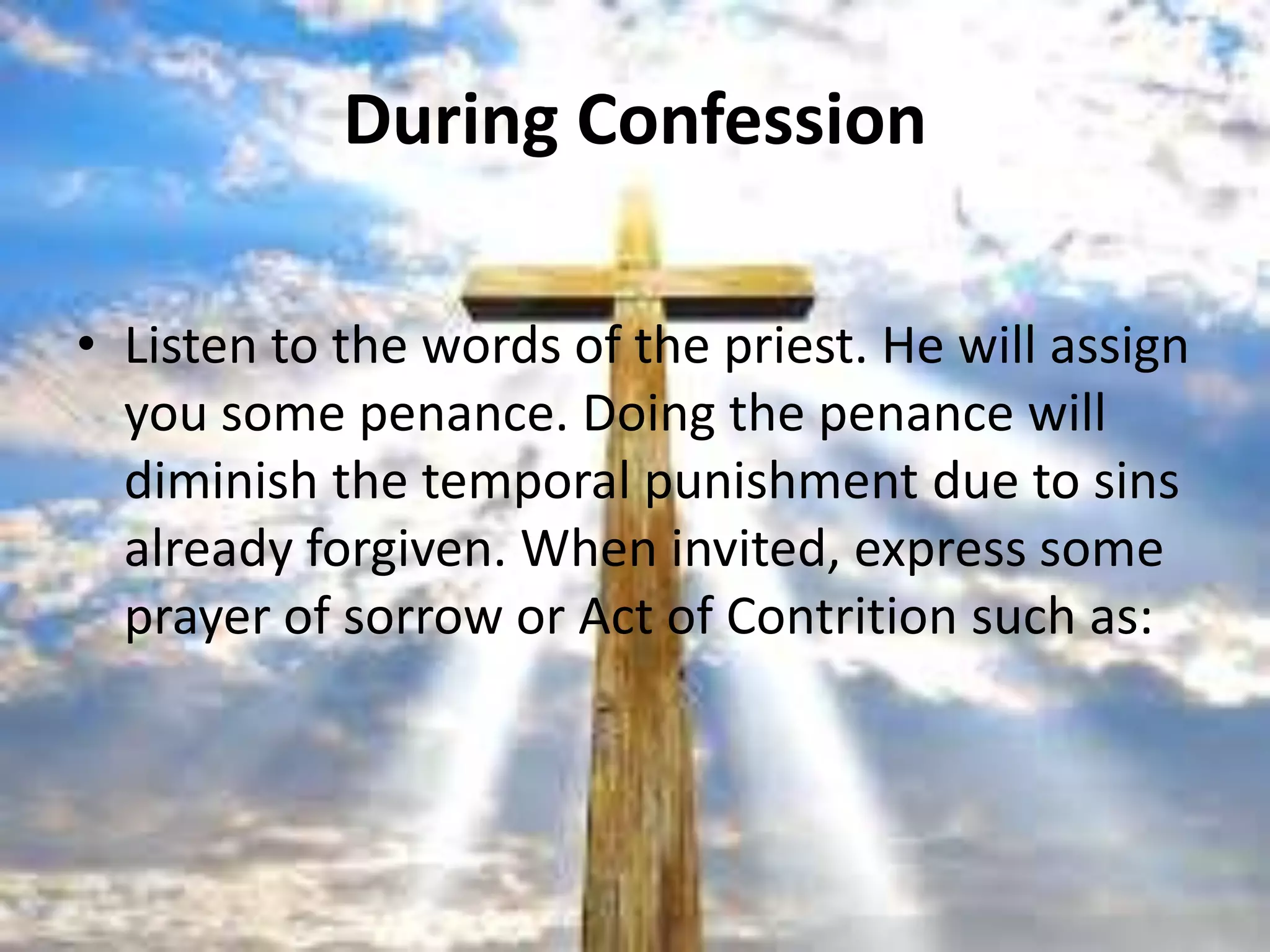 A guide for confession | PPTX