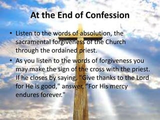 A guide for confession | PPTX