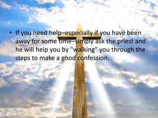 A guide for confession | PPTX