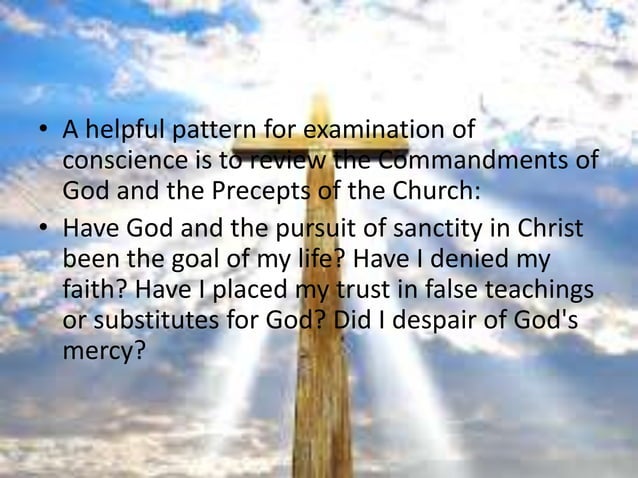 A guide for confession | PPTX | Christianity | Religion & Spirituality