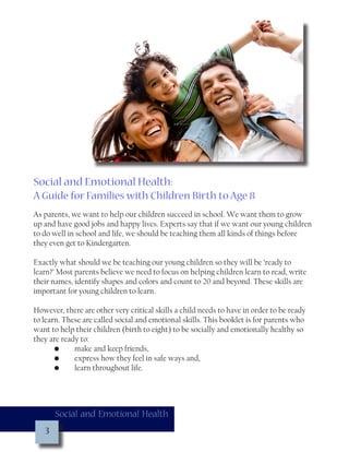 Social Emotional Health: A Guide for Families with Children Birth to ...