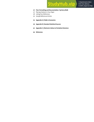 A Guide For Harvard S Sophomore Economics Concentrators | PDF