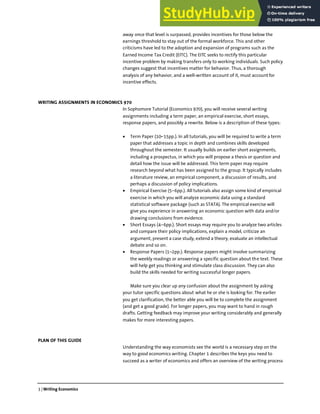 A Guide For Harvard S Sophomore Economics Concentrators | PDF