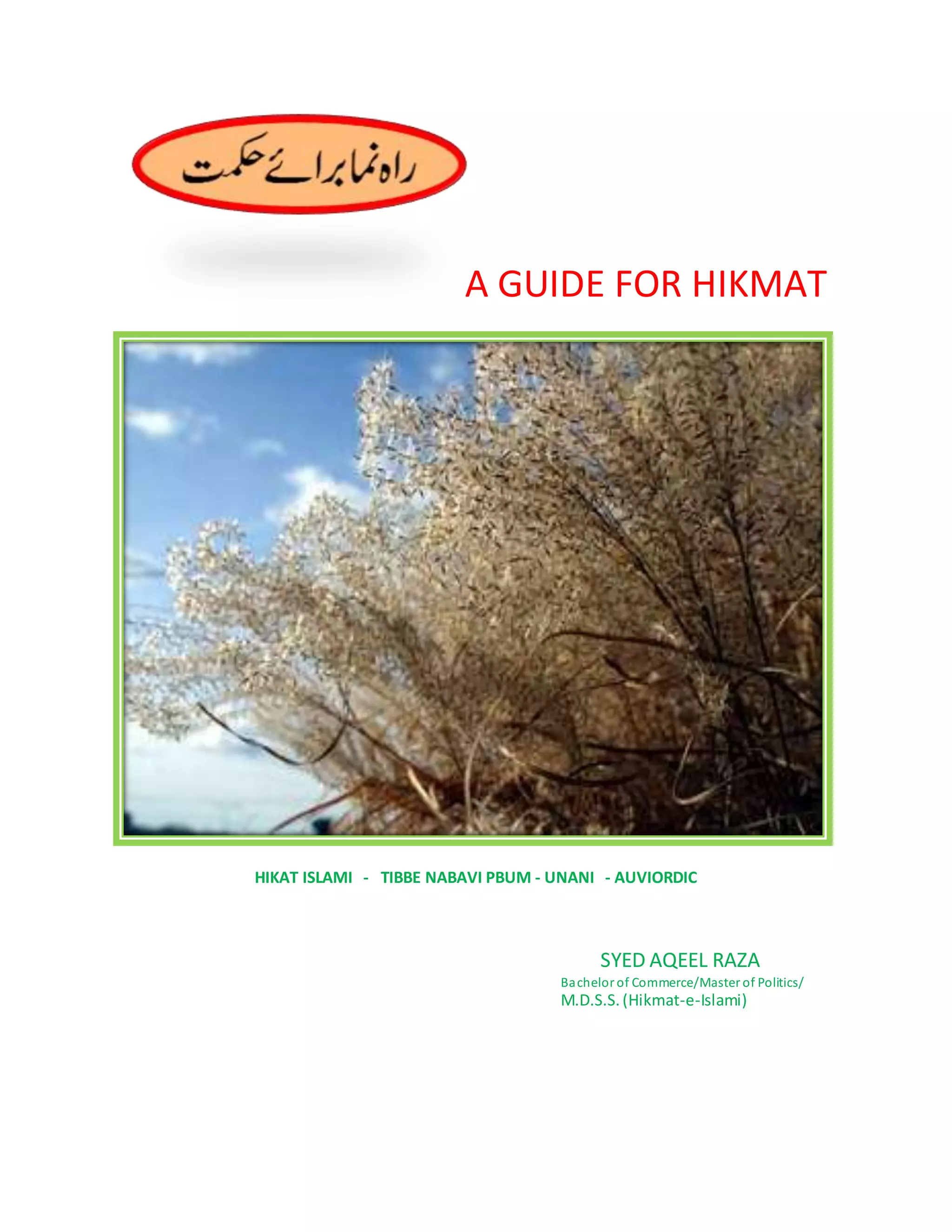 A guide for Hikmat | DOCX