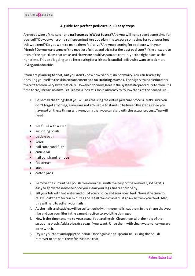 A Guide For Perfect Pedicure In 10 Easy Steps
