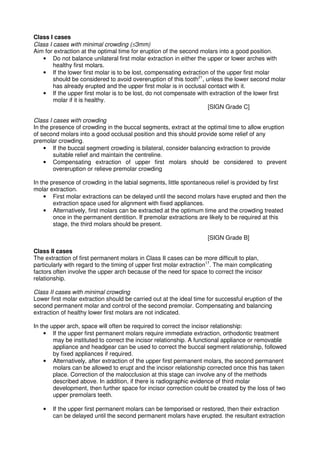 A guideline for the enforced extraction of first permanent molars in ...