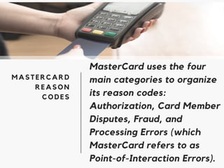 A Guideline of Master Card Reason Code for Chargeback Prevnetion | PPT