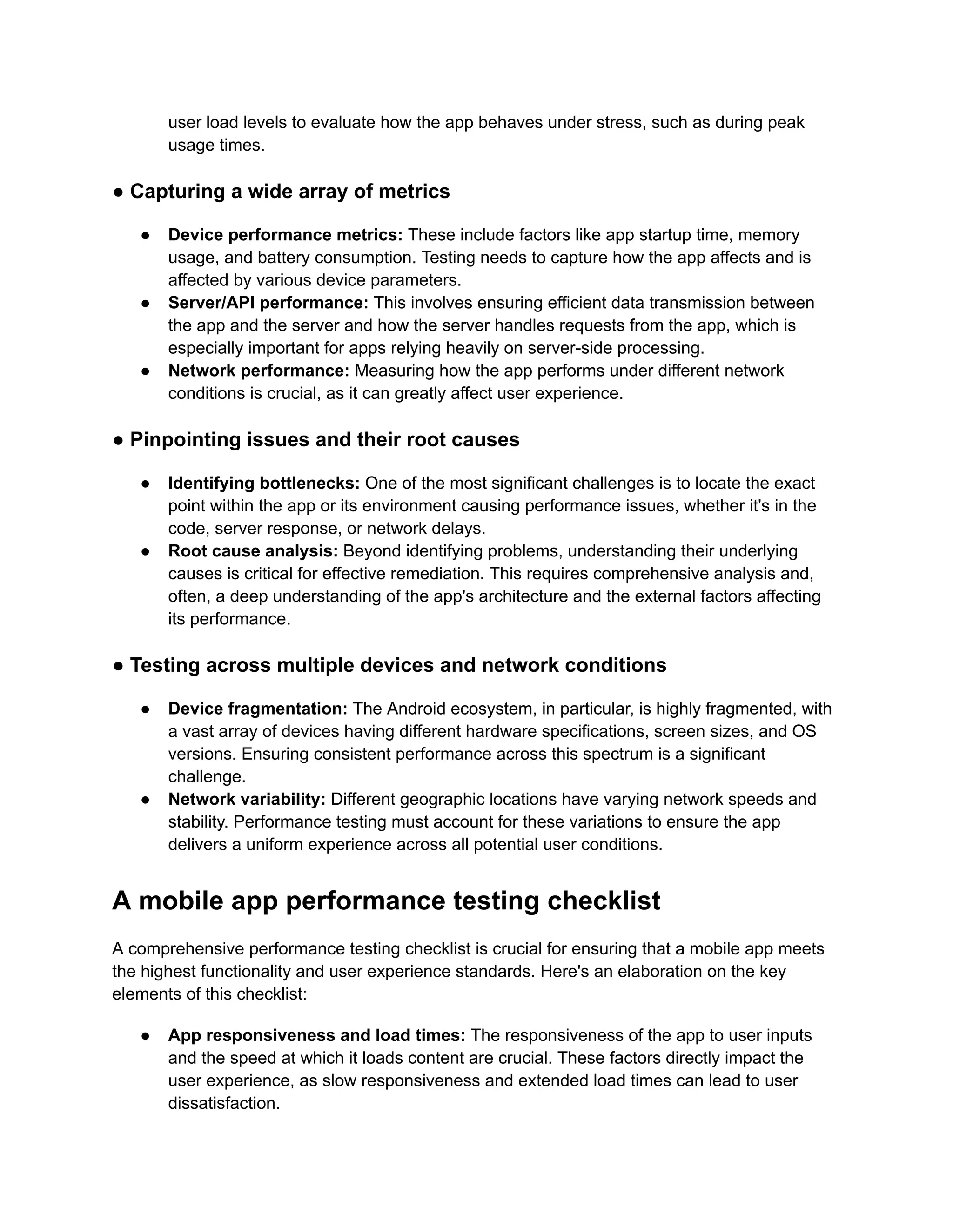 A Guide On Automated Mobile App Performance Testing And Optimization Pdf