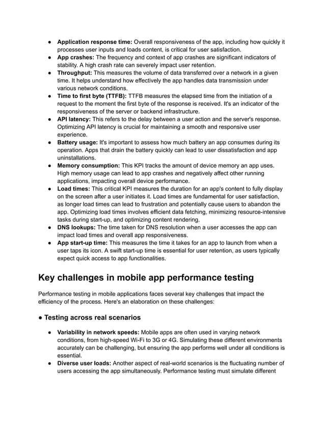 A Guide On Automated Mobile App Performance Testing And Optimization Pdf