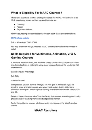 A Guide on Career in Multimedia & Animation, VFX, and Gaming.pdf