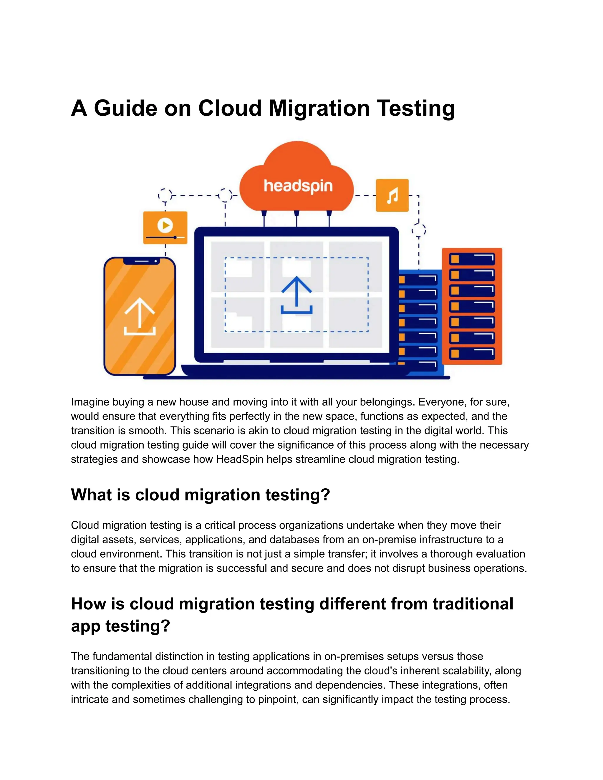 Cloud migration testing: Migrate to the cloud securely | PDF