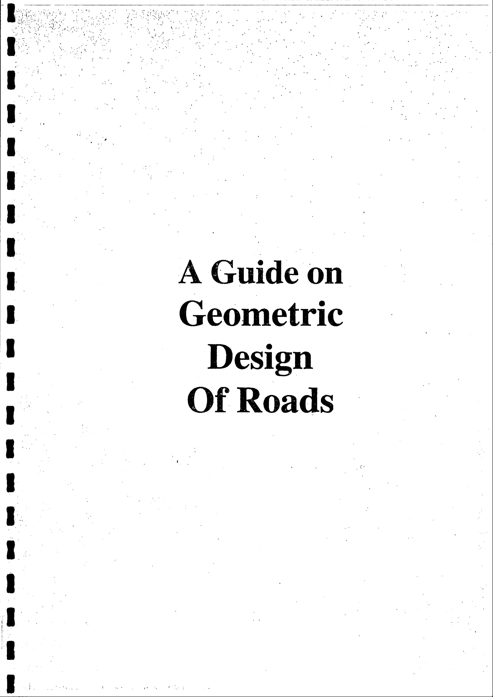 A guide on geometric design of roads | PDF
