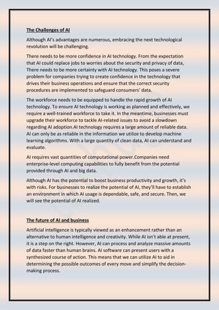 A Guide on How AI Contributes to Businesses in Today’s Era to Watch in ...