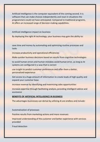 A Guide on How AI Contributes to Businesses in Today’s Era to Watch in ...