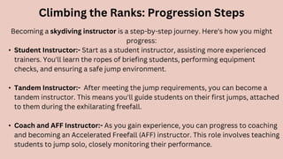 How to Become a Skydiving Instructor | PPTX