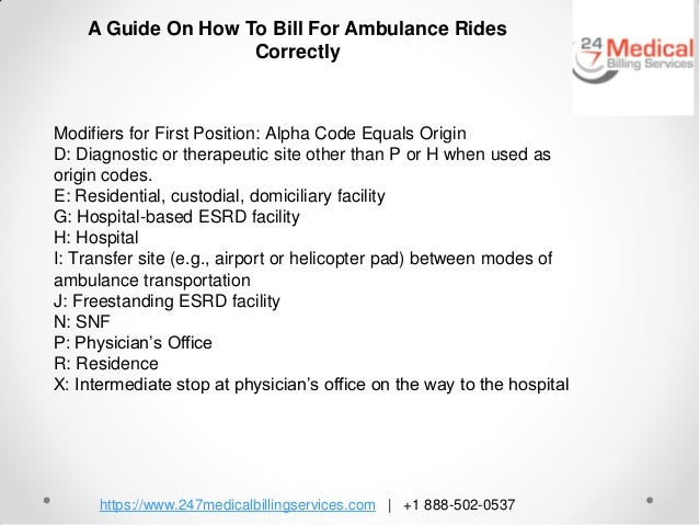 A guide on how to bill for ambulance rides correctly | PPT
