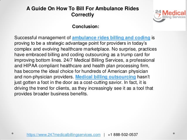 A guide on how to bill for ambulance rides correctly | PPT