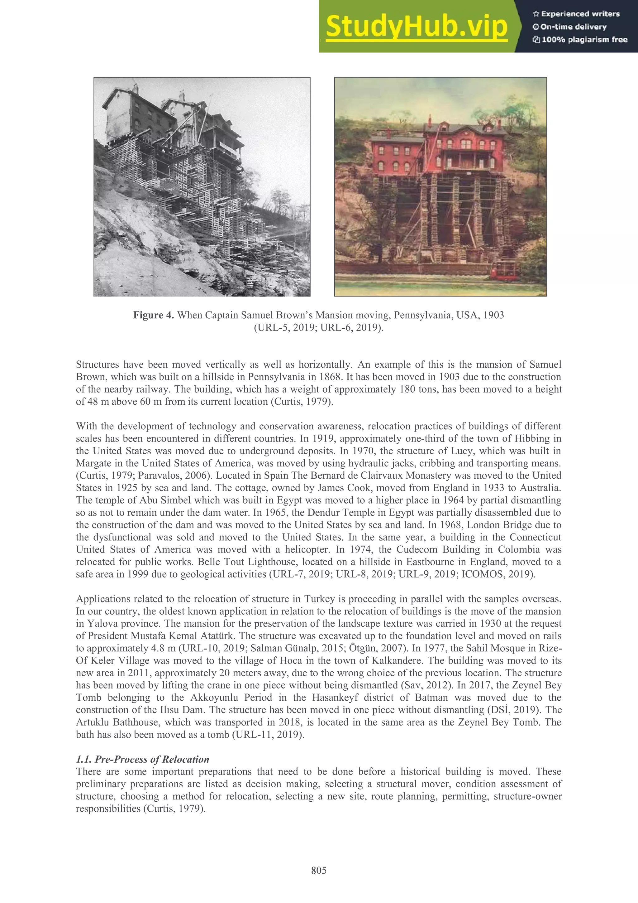 A GUIDE PROPOSAL FOR RELOCATION PRACTICES IN CONSERVATION OF ...