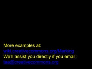 A guide to adding the CC BY license notice | PPT
