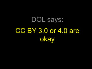 A guide to adding the CC BY license notice | PPT