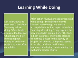 A Guide to After-Action Reviews and Retrospects | PPTX