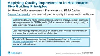 A Guide to Applying Quality improvement to Healthcare Five Principles ...