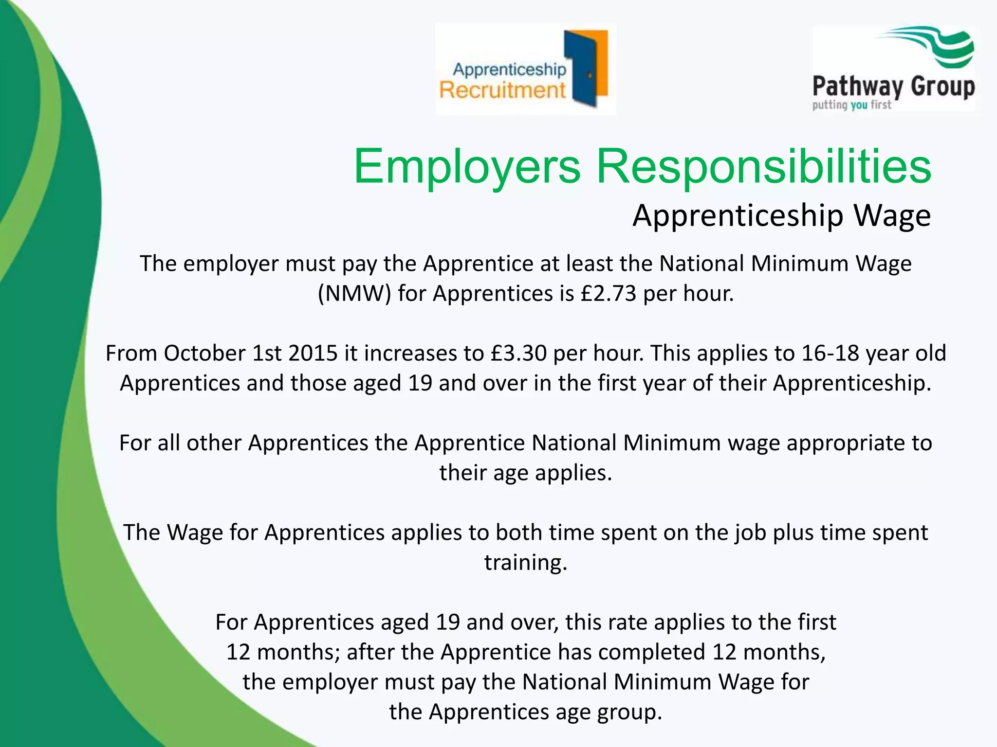 A guide to apprenticeships at pathway for employer engagement & other ...