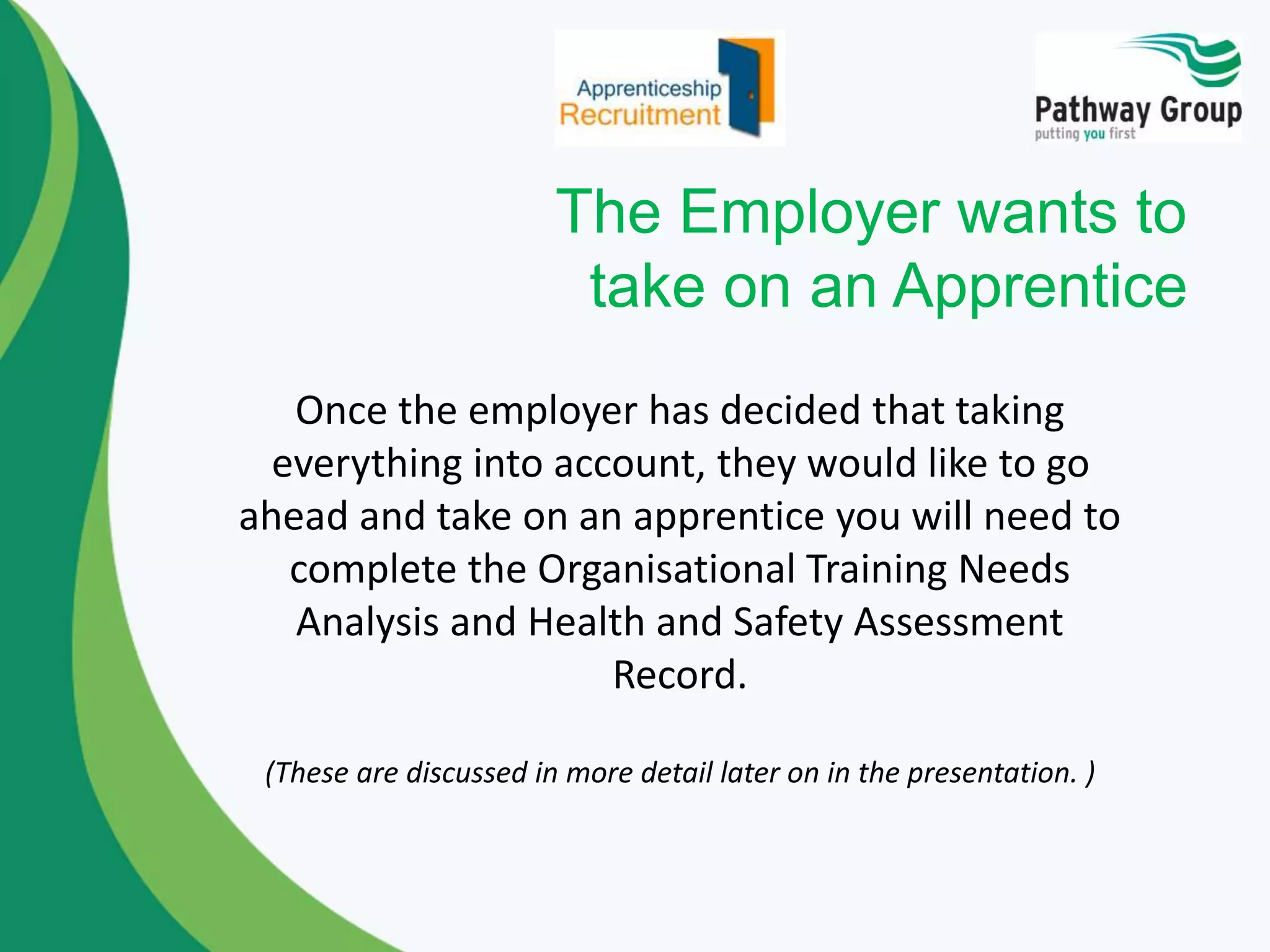 A guide to apprenticeships at pathway for employer engagement & other ...