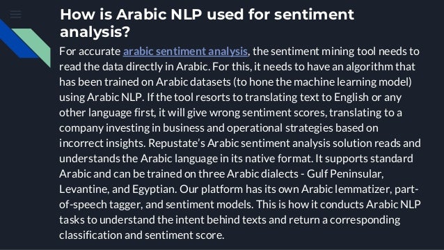 A Guide to Arabic Natural Language Processing.pptx | Computing ...