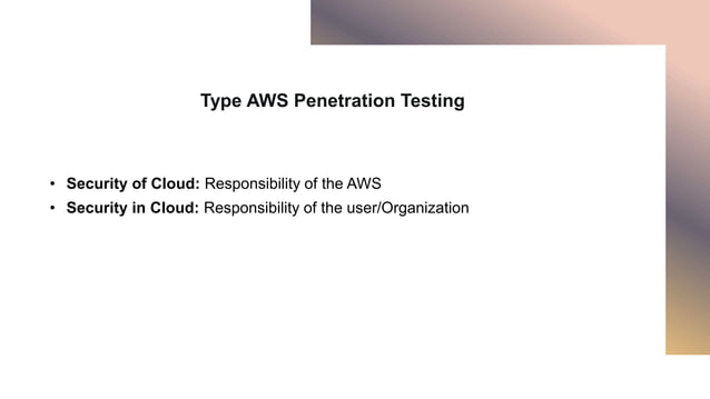 A Guide to AWS Penetration Testing.pptx | Cloud Computing | Internet