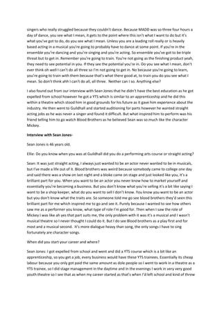 A guide to becoming a musical theatre performer | PDF