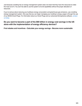 A Guide to BEMS: Building Energy Management Systems | PDF