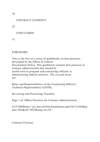 A GUIDE TO BEST PRACTICES FOR CONTRACT ADMINISTRATION .docx