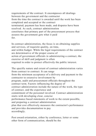 A GUIDE TO BEST PRACTICES FOR CONTRACT ADMINISTRATION .docx