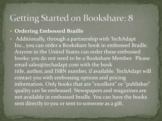 A guide to bookshare | PPT
