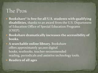 A guide to bookshare | PPT