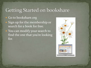 A guide to bookshare | PPT