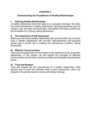 A Guide to Building and Maintaining Healthy Relationships | PDF