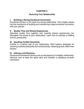 A Guide to Building and Maintaining Healthy Relationships | PDF